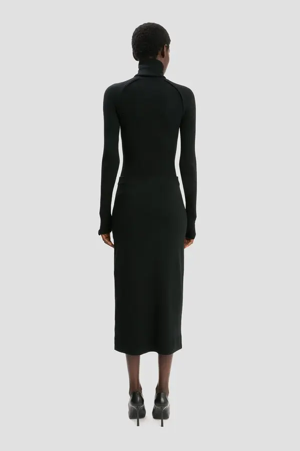 Victoria Beckham Button Midi Skirt