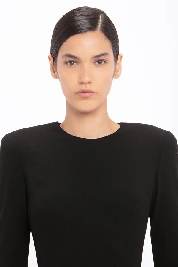 Victoria Beckham Long Sleeve T-shirt Dress