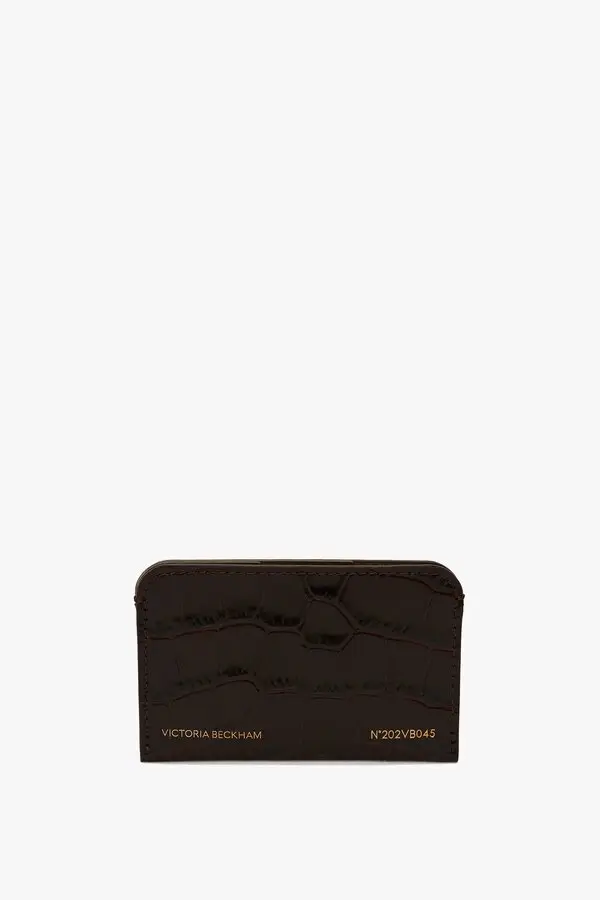 Victoria Beckham Envelope Card Holder - Espresso