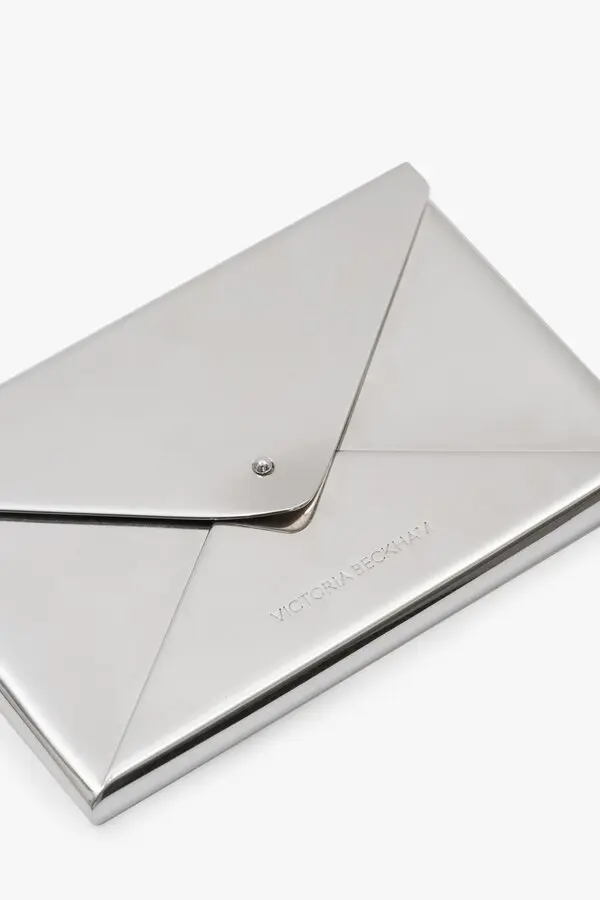 Victoria Beckham Envelope Card Holder - Silver
