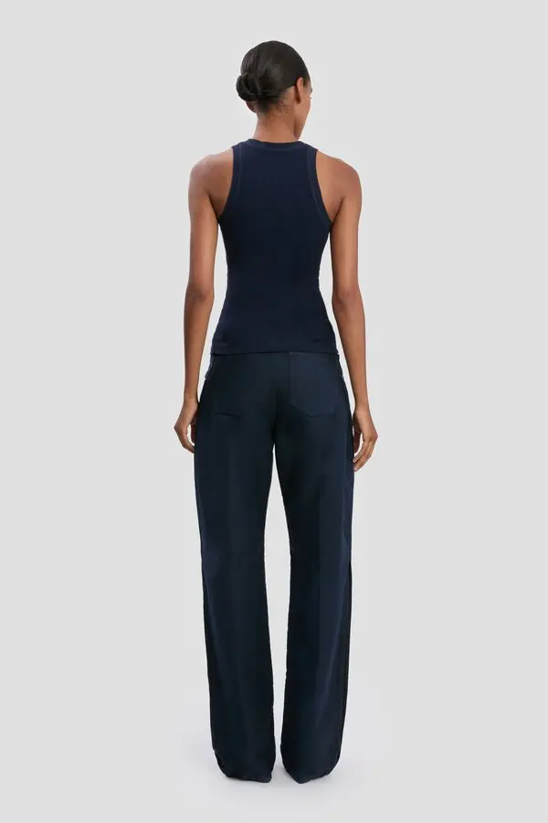 Victoria Beckham Rib Tank - Navy