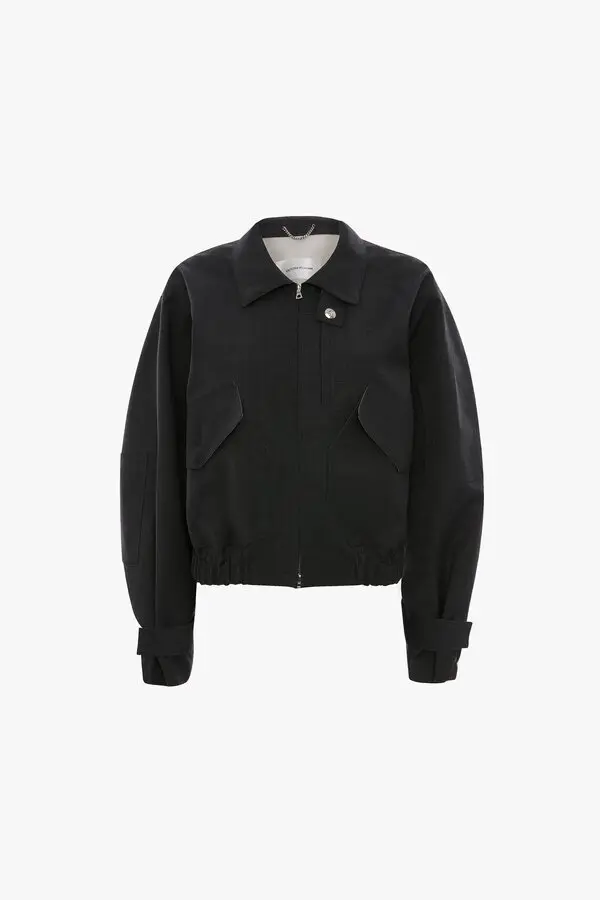 Victoria Beckham X Mackintosh Bomber Jacket - Charcoal