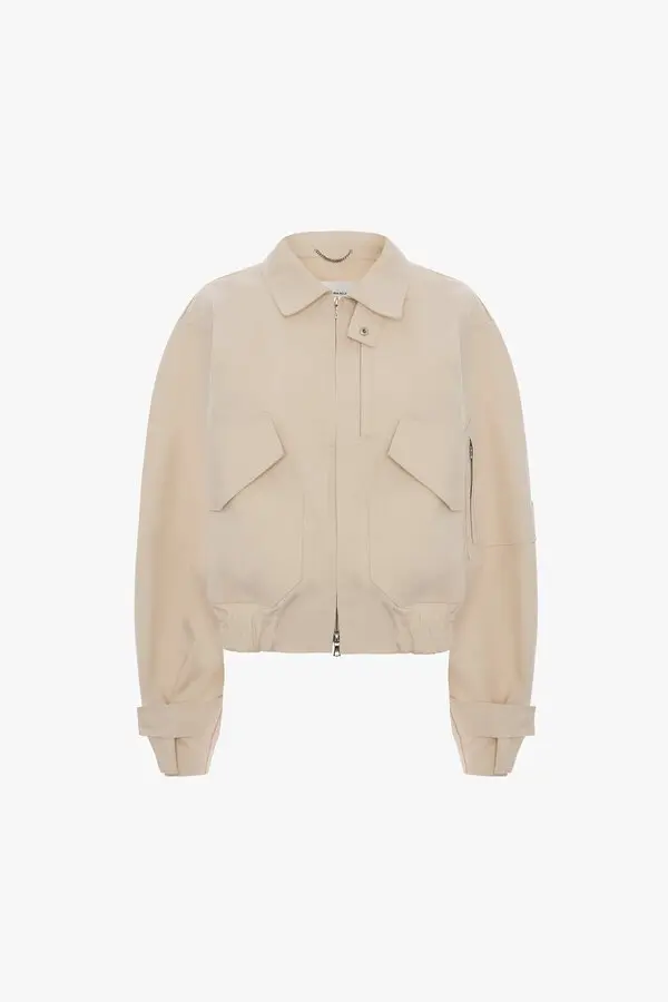 Victoria Beckham X Mackintosh Bomber Jacket - Putty