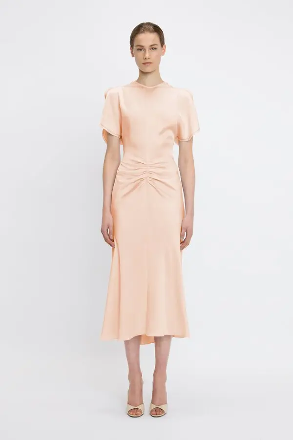 Victoria Beckham Bela Midi Dress - Blossom