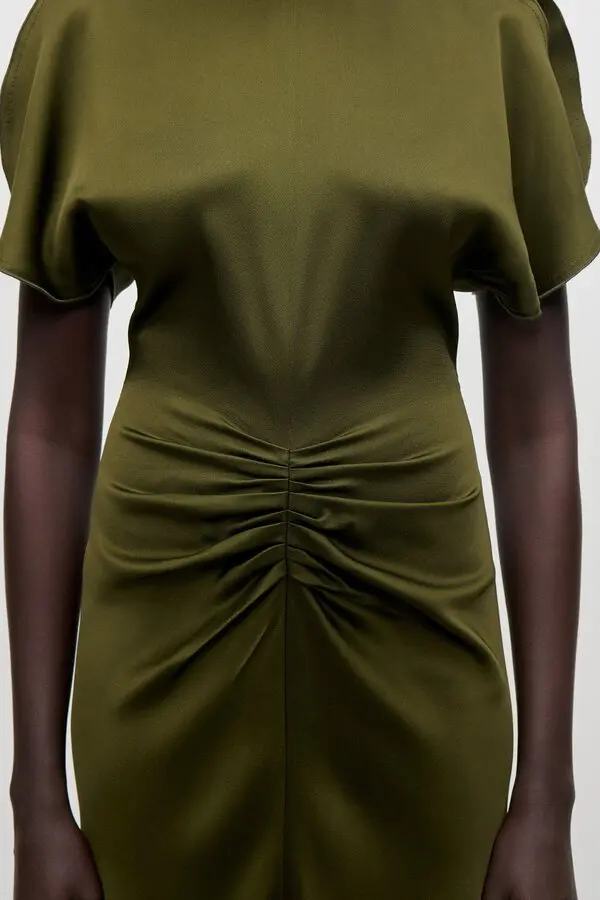 Victoria Beckham Bela Midi Dress - Green