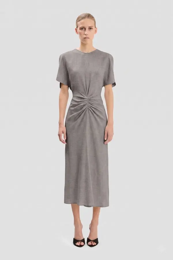 Victoria Beckham Bela Midi Dress - Ore
