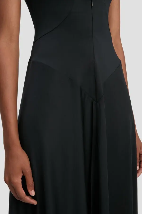 Victoria Beckham Zipped Front Midi Dress