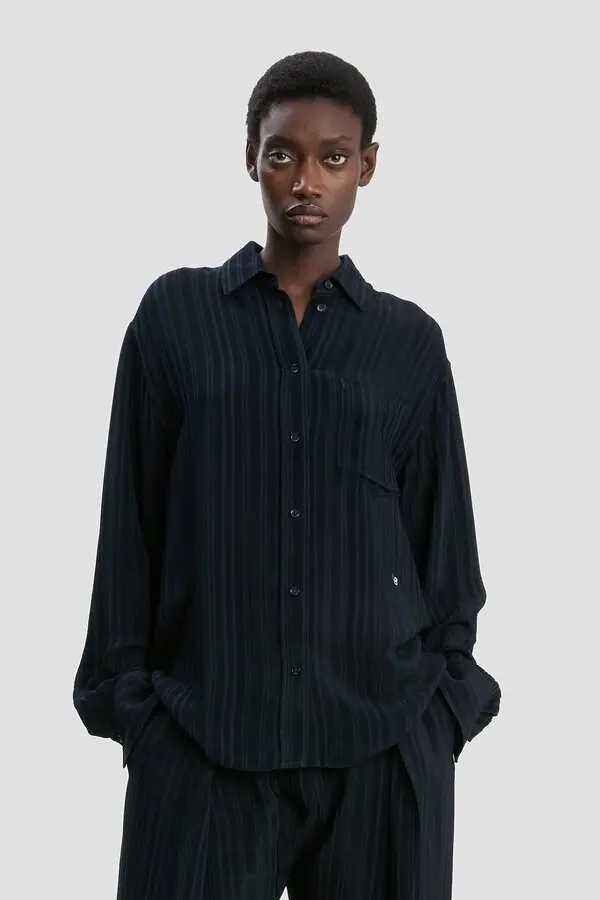 Victoria Beckham Pyjama Shirt - Navy