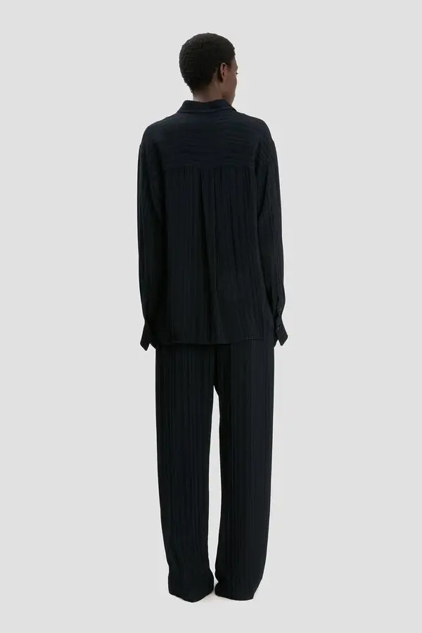 Victoria Beckham Pyjama Shirt - Navy