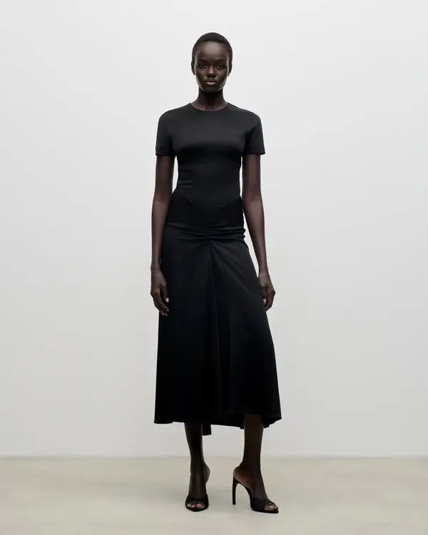 Victoria Beckham Blaire Midi Dress - Black