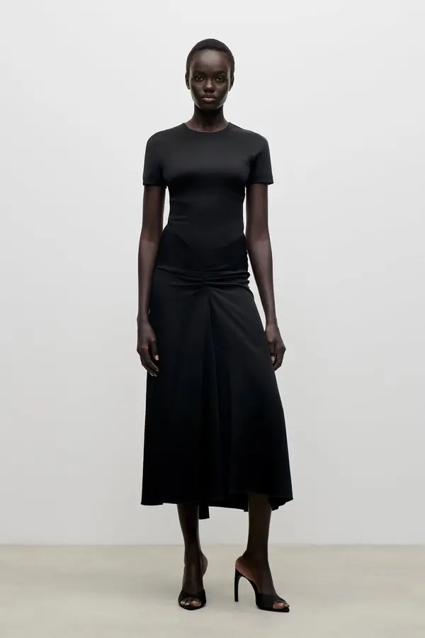 Victoria Beckham Blaire Midi Dress - Black