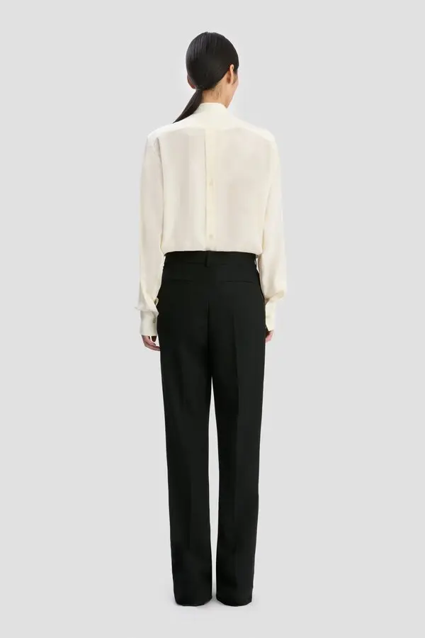 Victoria Beckham Bib Detail Silk Shirt