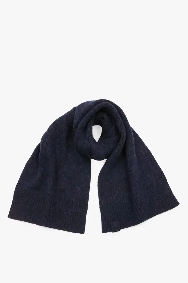 Victoria Beckham Alpaca Scarf - Navy
