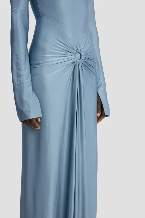 Victoria Beckham Frances Midi Dress - Stone