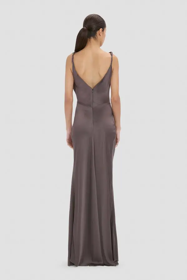 Victoria Beckham Posy Gown - Brown