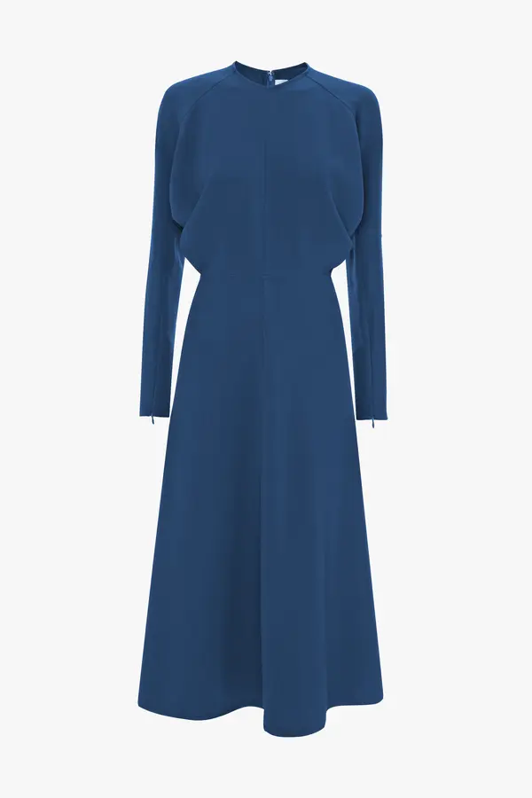 Victoria Beckham Dolman Midi Dress - Blue