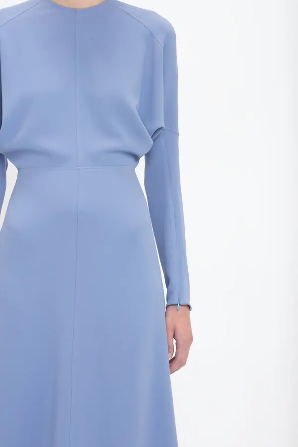 Victoria Beckham Dolman Midi Dress - Bluebell