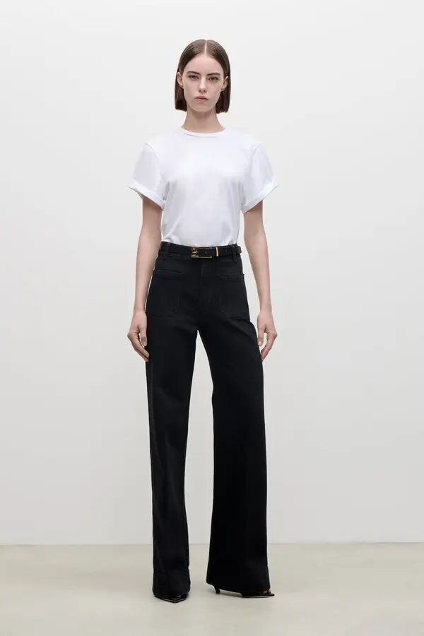 Victoria Beckham Alina Stretch Jean - Washed Black