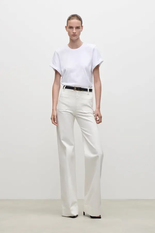 Victoria Beckham Alina Stretch Jean - White