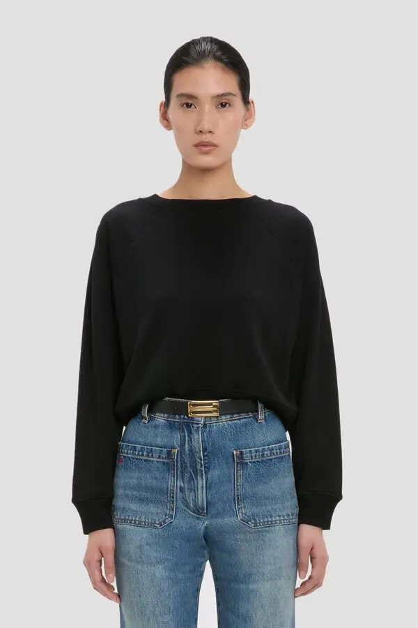 Victoria Beckham Constance Sweatshirt - Black