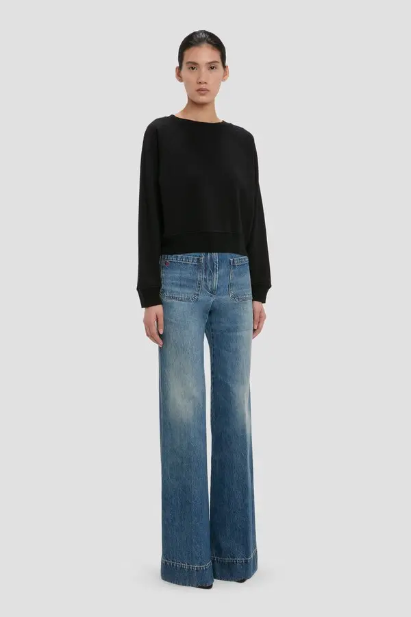 Victoria Beckham Constance Sweatshirt - Black