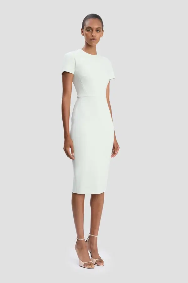 Victoria Beckham Fitted T-shirt Midi Dress
