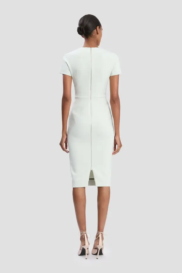 Victoria Beckham Fitted T-shirt Midi Dress