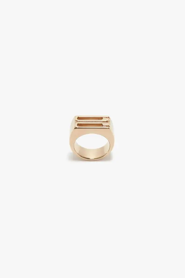 Victoria Beckham Dorian Signet Ring - Gold