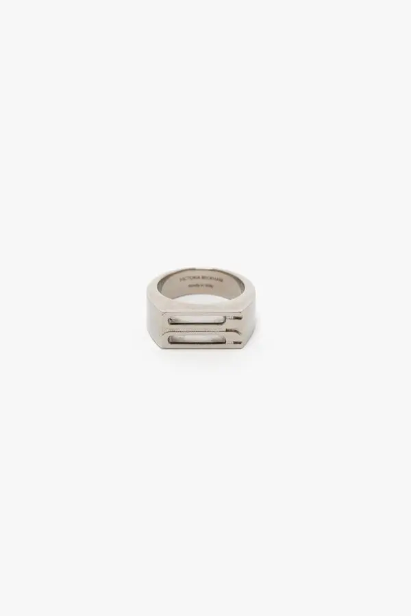 Victoria Beckham Dorian Signet Ring - Silver