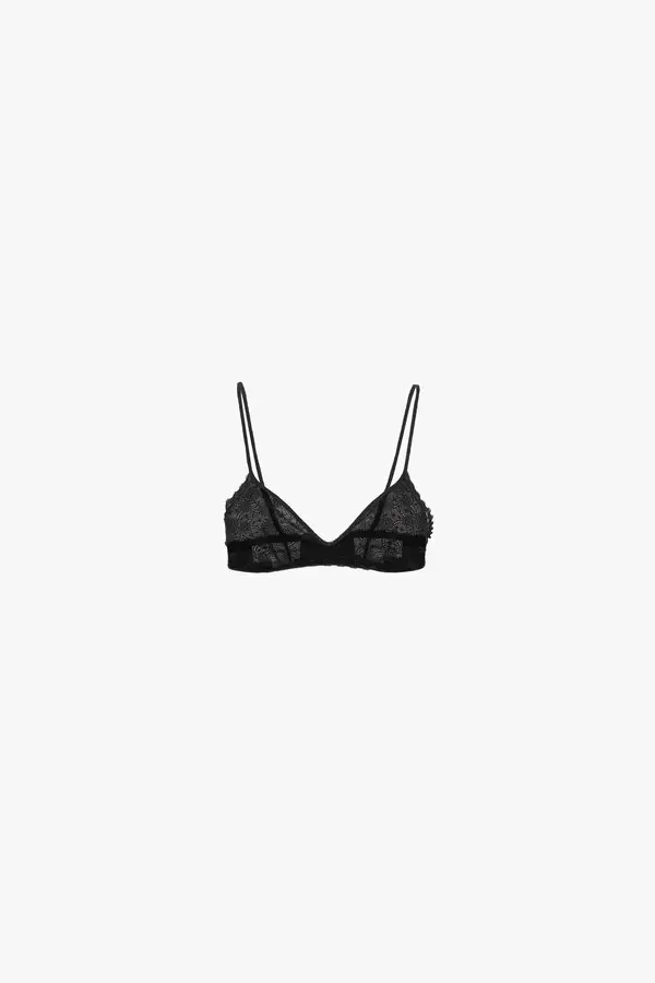 Victoria Beckham Lace Bra - Black