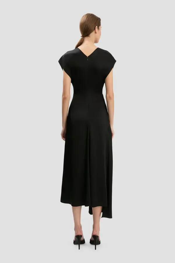 Victoria Beckham Aria Midi Dress - Black