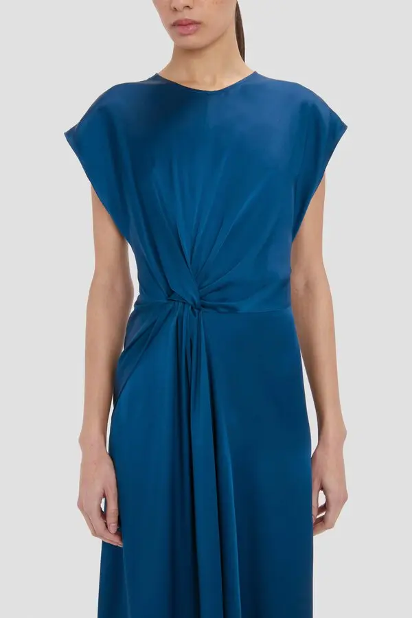 Victoria Beckham Aria Midi Dress - Blue
