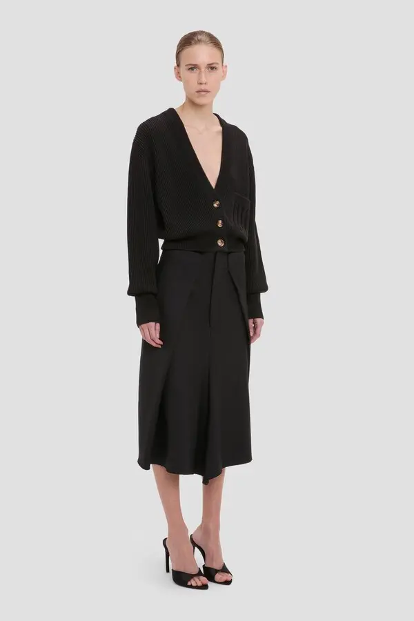 Victoria Beckham Cable Pocket Cardigan