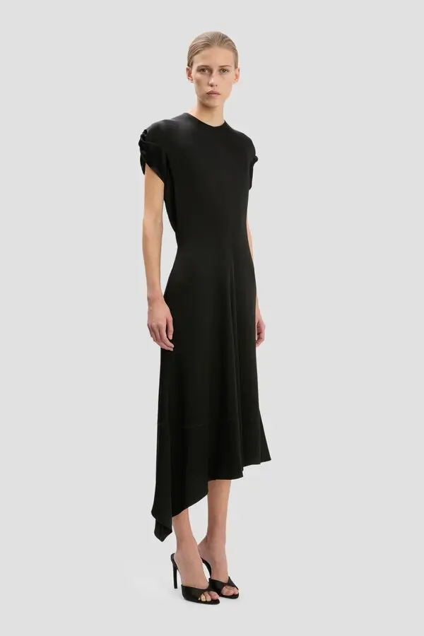 Victoria Beckham Twist Shoulder Dress