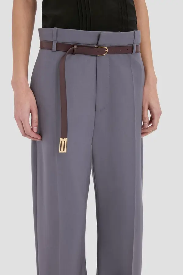 Victoria Beckham Straight Leg Folded Trouser