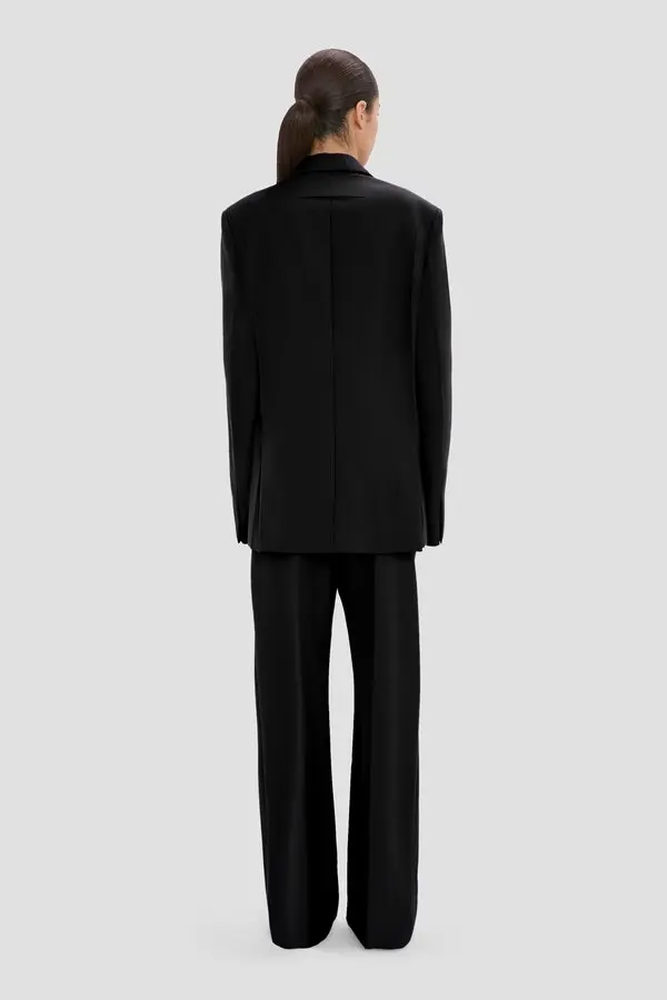 Victoria Beckham Notched Lapel Jacket - Black