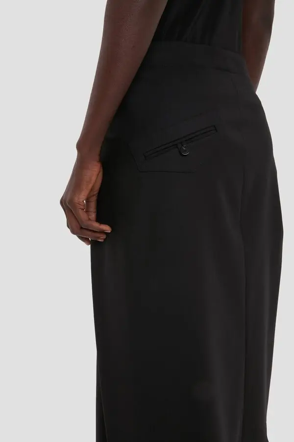 Victoria Beckham Tailored Midi Skirt - Black