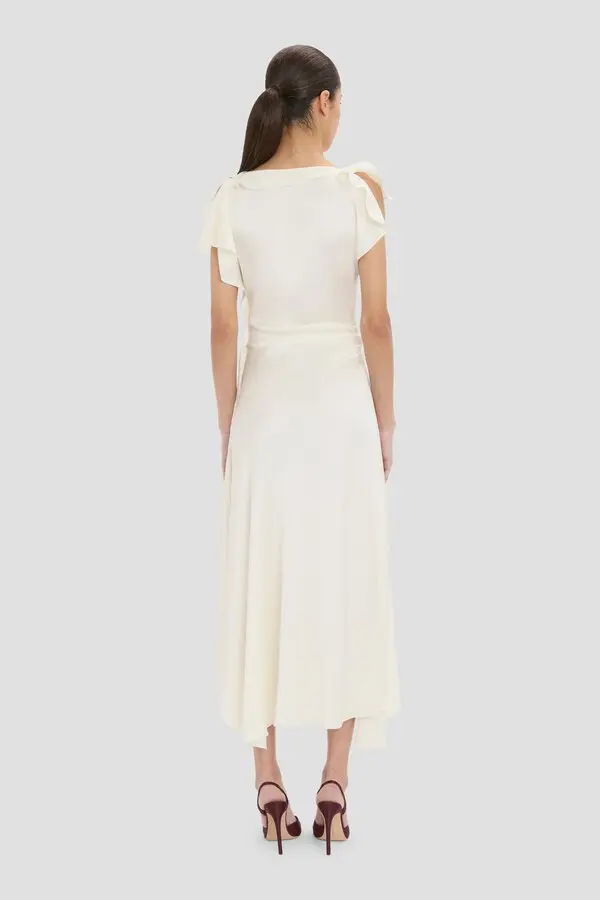 Victoria Beckham Draped Midi Dress