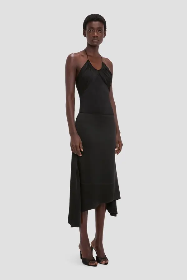 Victoria Beckham Asymmetric Midi Skirt
