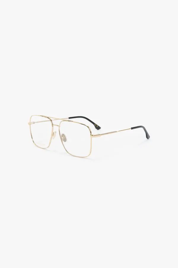 Victoria Beckham Fine Double Bridge Optical Eyeglasses - Gold