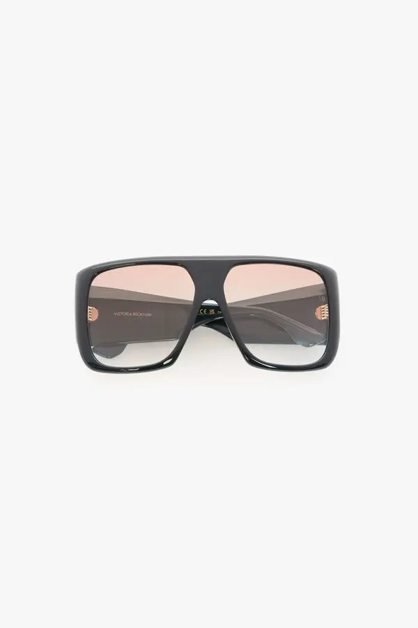 Victoria Beckham Oversized Soft Square Acetate Frame - Blue