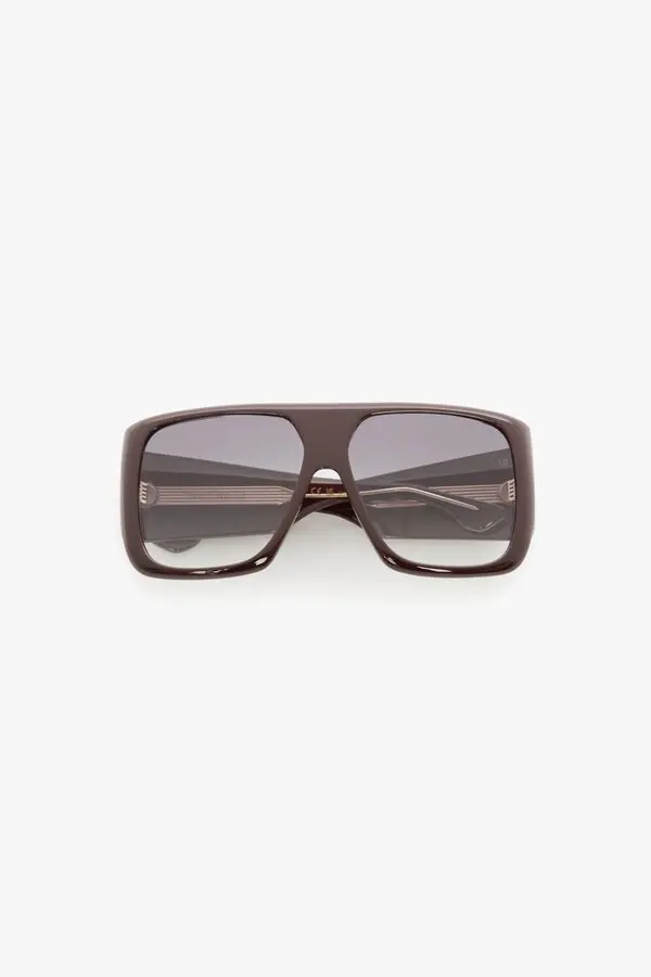 Victoria Beckham Oversized Soft Square Acetate Frame - Burgundy