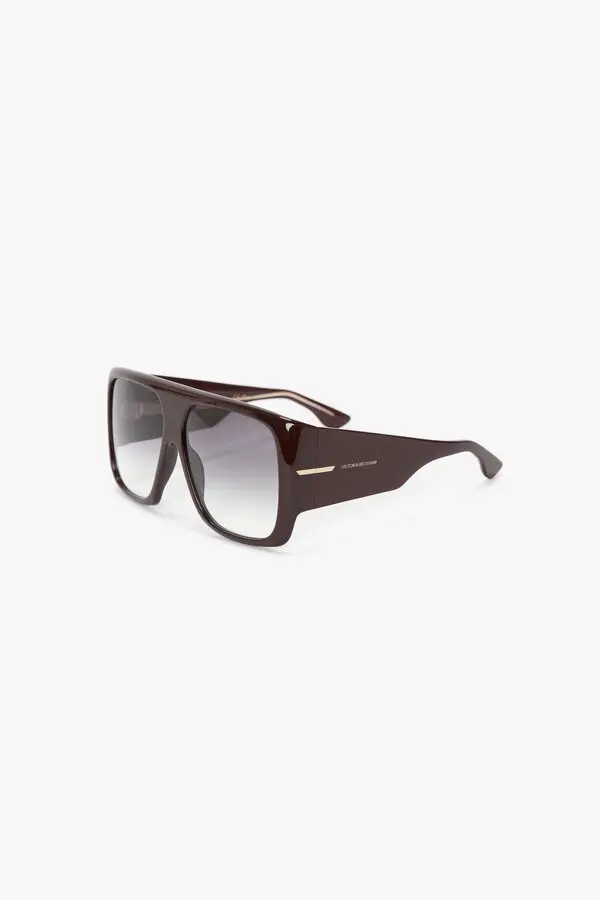 Victoria Beckham Oversized Soft Square Acetate Frame - Burgundy