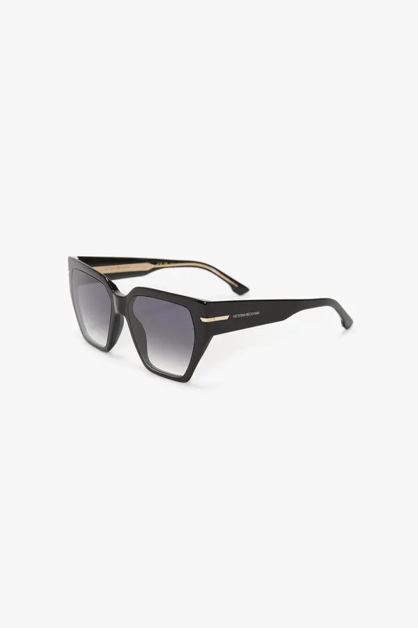 Victoria Beckham Rectangle Acetate Sunglasses - Black