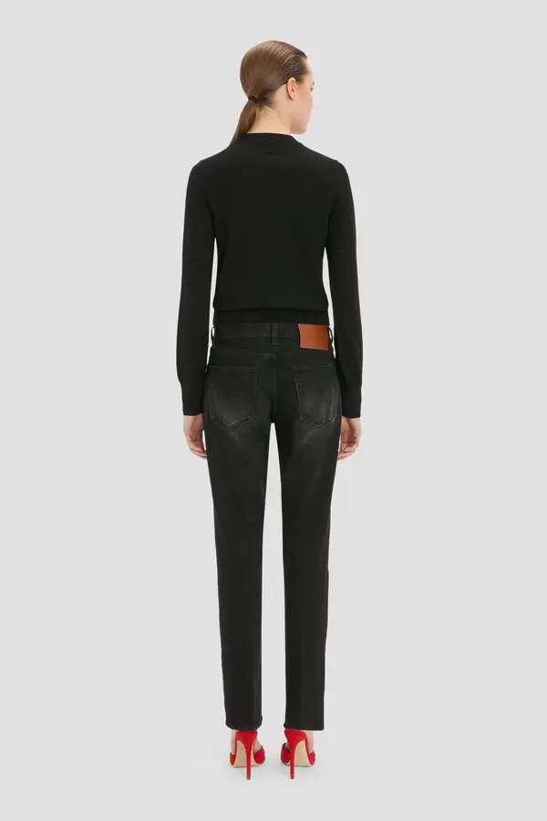 Victoria Beckham Low Waist Jeans - Washed Black