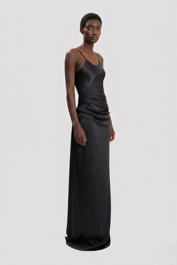 Victoria Beckham Cami Floor-length Dress - Black