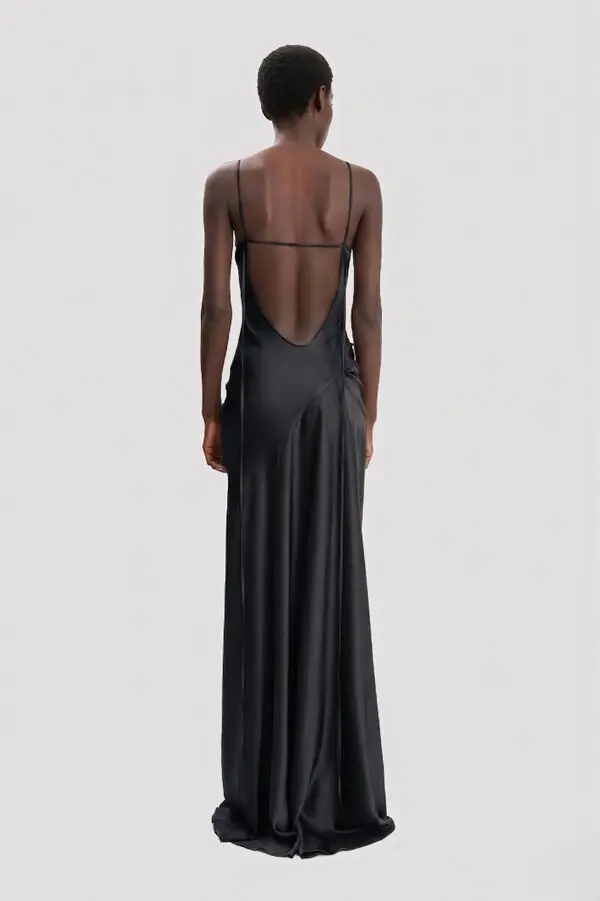 Victoria Beckham Cami Floor-length Dress - Black