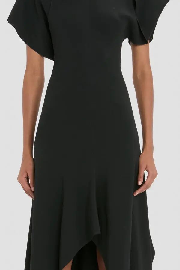 Victoria Beckham Fluid Cady Panelled Dress