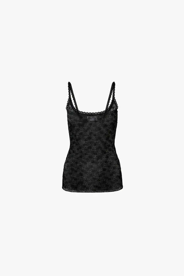 Victoria Beckham Lace Cami - Black