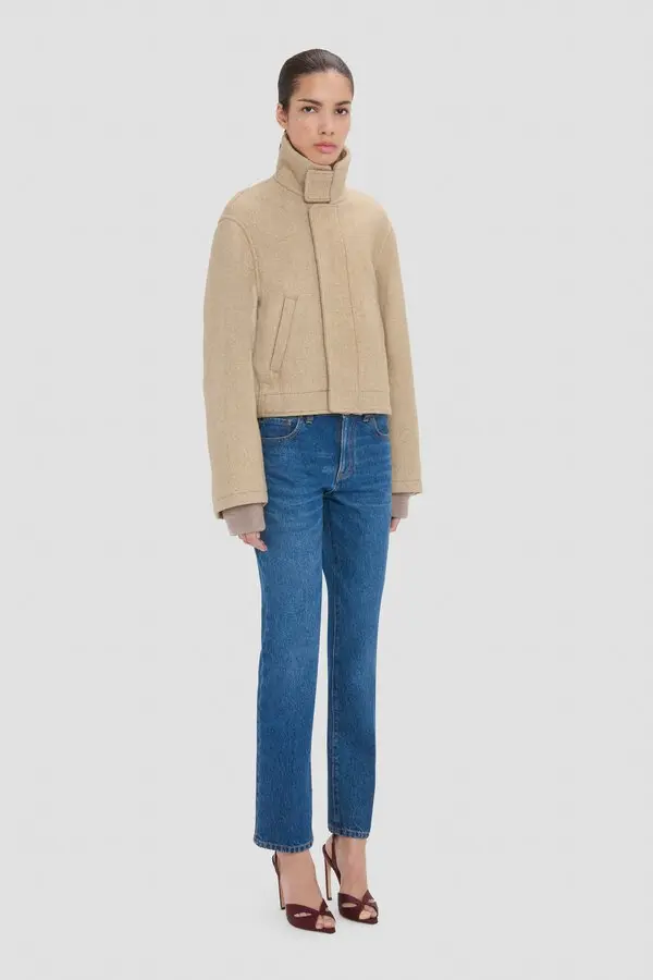 Victoria Beckham Bomber Jacket - Camel